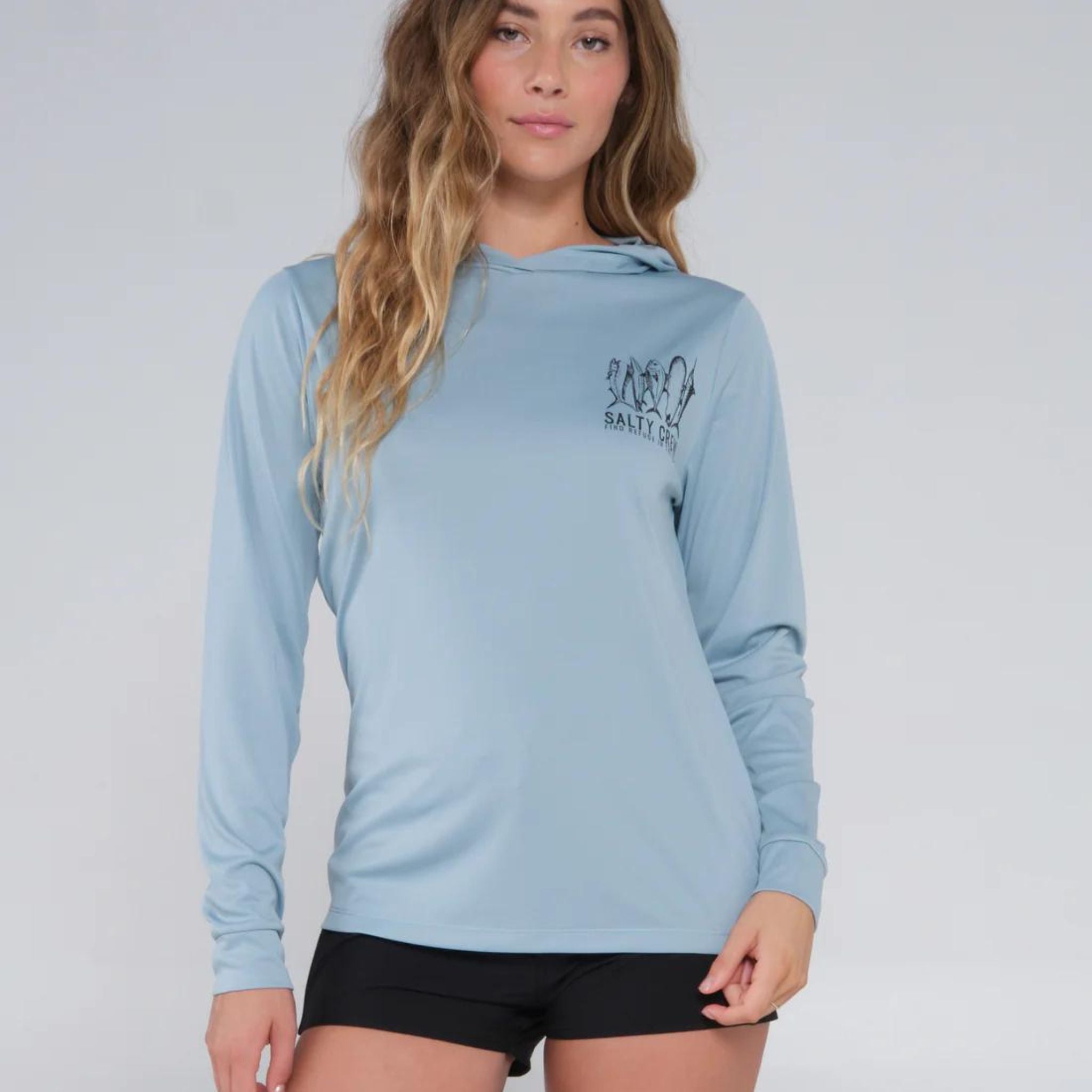 Salty Crew Line Up Hooded Sunshirt – Boss Outdoor
