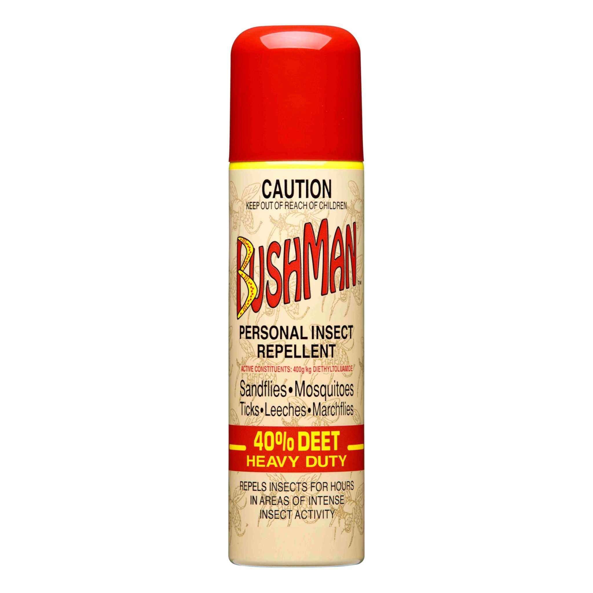 Bushman Aerosal 130G 40% Deet Heavy Duty – Boss Outdoor