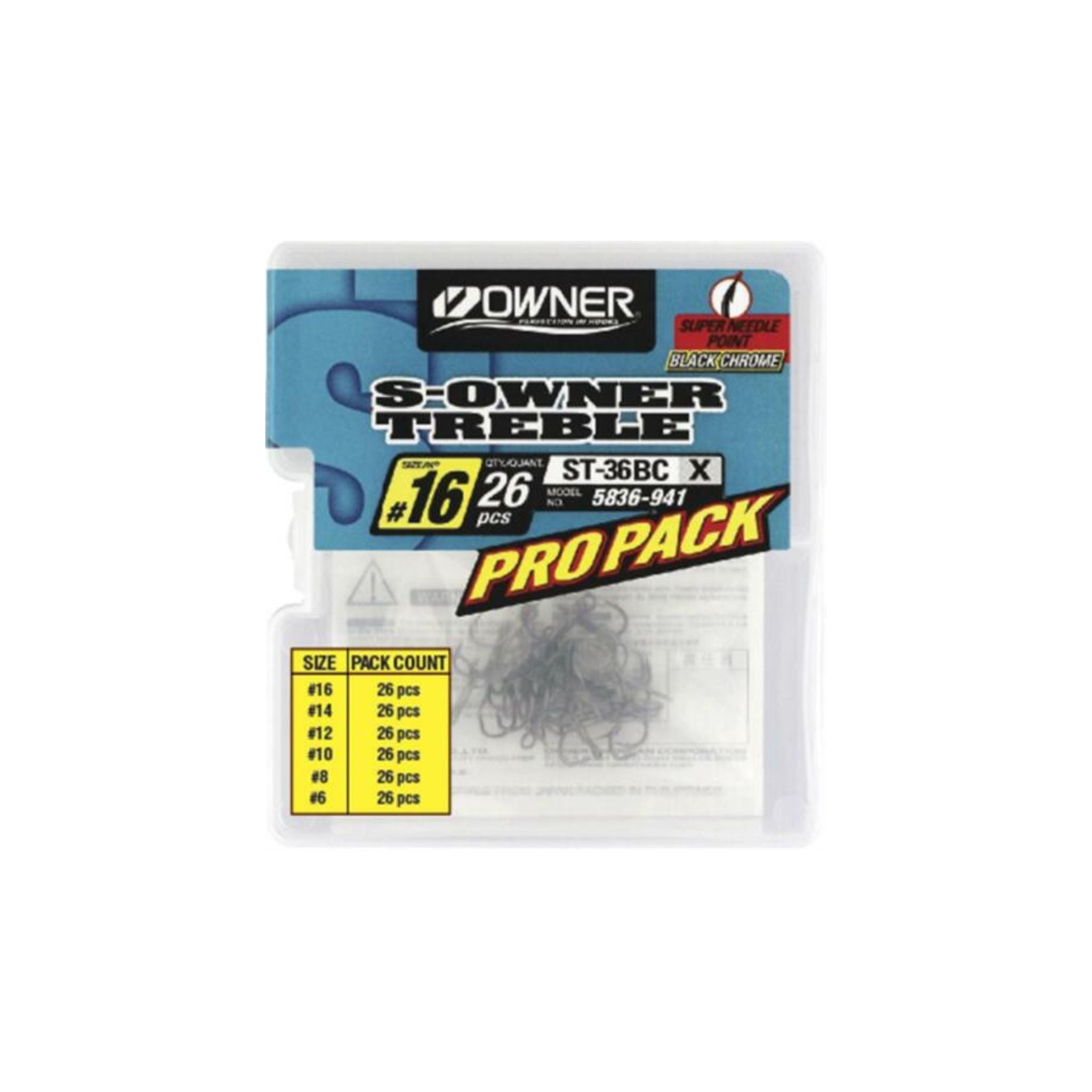 Owner Treble ST36BC Pro Pack – Boss Outdoor