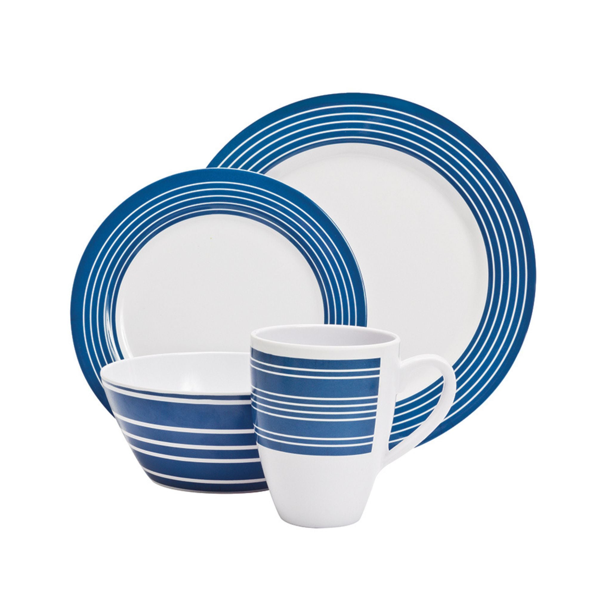 Campfire 16 Piece Melamine Dinner Set – Boss Outdoor